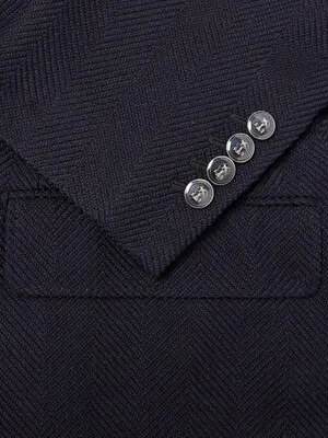 Brunello Cucinelli Double-breasted Wool And Cotton-blend Herringbone Suit Jacket