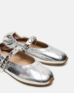 Steve Madden Anaya Leather Studs Ballet Flats