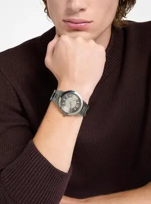 Michael Kors Oversized Billie Gunmetal-tone Watch In By