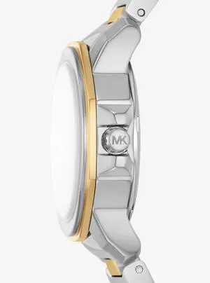 Michael Kors Petite Prescott Two-tone Watch In By