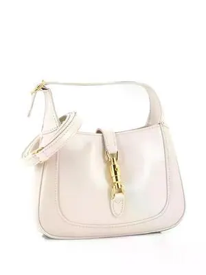 Gucci Jackie 1961 Leather Mini Shoulder Bag - White