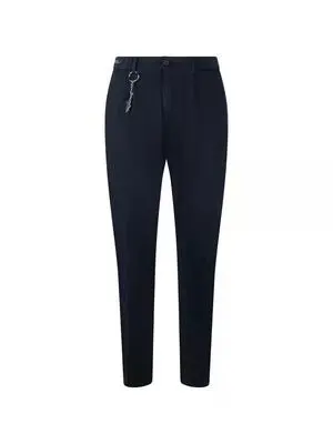 Paul & Shark Elasticated-waistband Logo-charm Trousers - Blue