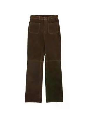 FORTELA Jane Suede Trousers - Brown