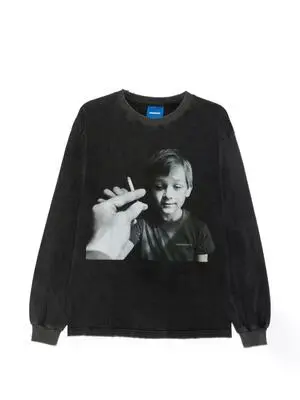 DAGGER Graphic-print Long-sleeve T-shirt - Black