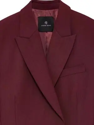 ANINE BING Aretha Blazer Burgundy