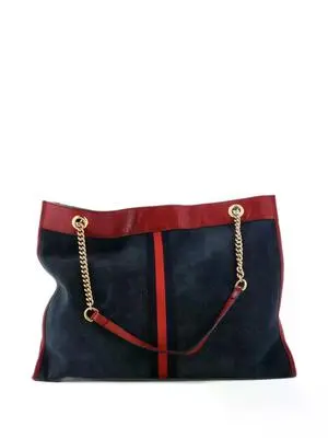Gucci Rajah Chain Suede Large Tote Bag