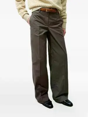 Tory Burch Brushed Cotton Trousers