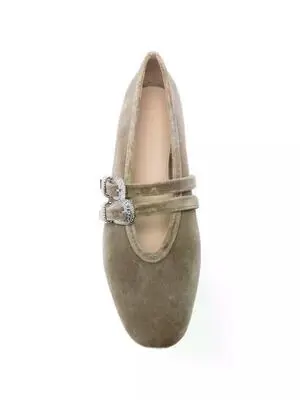 Le Monde Beryl Claudia Velvet Ballet Flats
