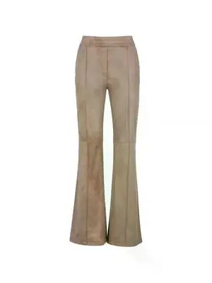 D.exterior Seam-detail Flared Trousers - Neutrals