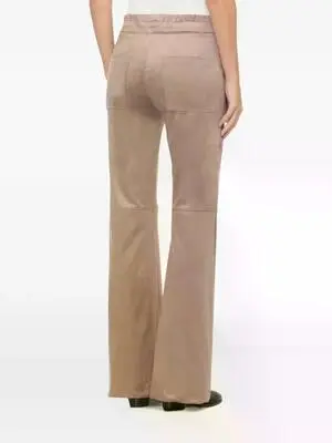 D.exterior Seam-detail Flared Trousers - Neutrals