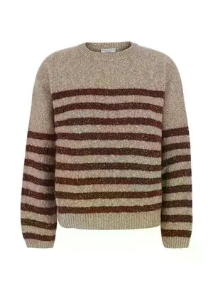 Brunello Cucinelli Sequin-embellished Striped Sweater