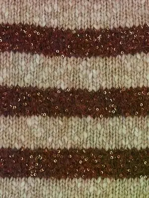Brunello Cucinelli Sequin-embellished Striped Sweater