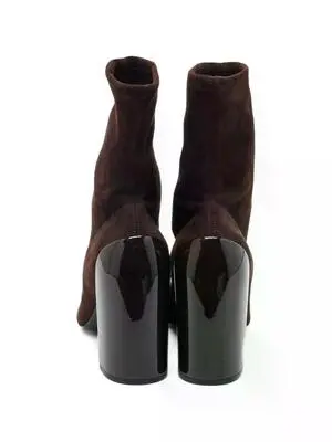 Hermès Sock-boot Rounded-toe Ankle Boots