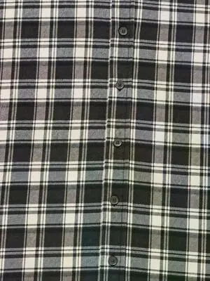 LANEUS Check-pattern Wool Shirt