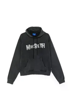 DAGGER Macbeth-print Hoodie - Black