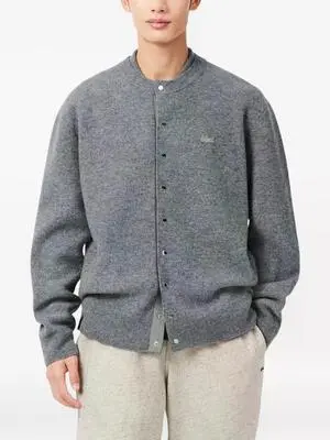 Lacoste Felted-wool Crew-neck Cardigan
