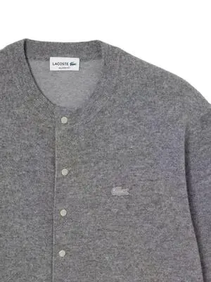 Lacoste Felted-wool Crew-neck Cardigan