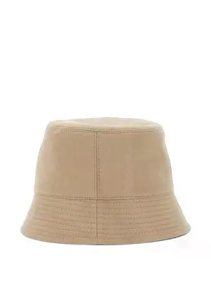 Brunello Cucinelli Cotton, Linen And Virgin Wool Reversible Bucket Hat With Monili
