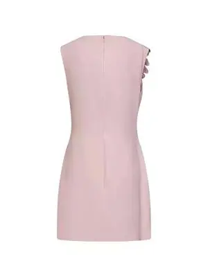 Costarellos Anora Floral-appliqué Bead-embellished Mini Dress