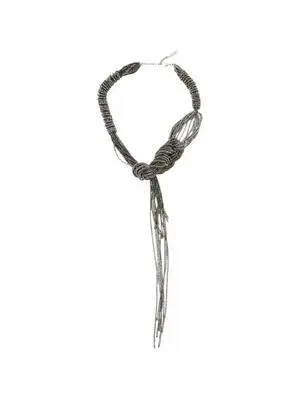 Brunello Cucinelli Beaded Knotted Necklace