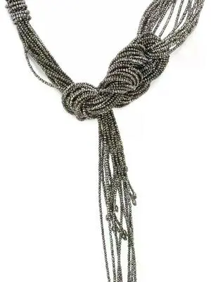 Brunello Cucinelli Beaded Knotted Necklace
