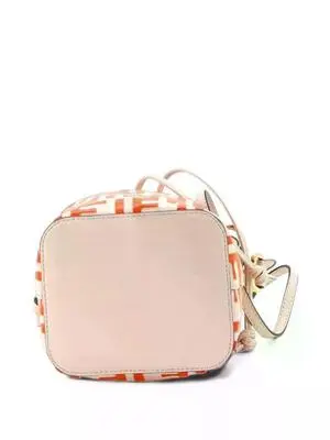 Fendi Mon Tresor Zucca Embossed Leather Mini Bucket Bag