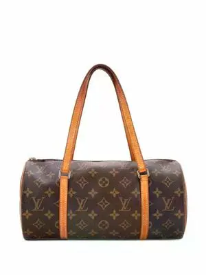 LOUIS VUITTON Papillon Handbag Monogram Canvas 30 Shoulder Bag - Brown