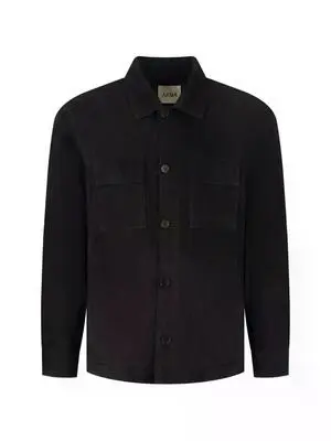 ARMA Suede Button-up Shirt Jacket - Blue