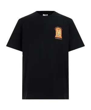 Casablanca Small Graphic Short Sleeve T-shirt - Black