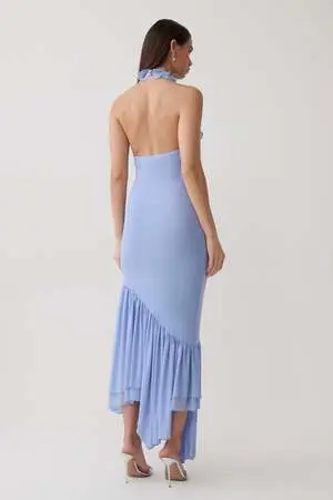 Meshki Maisey Mesh Midi Dress - Blue