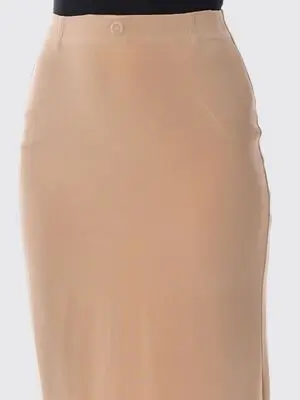MAISON MARGIELA Abstract Print Cupro Midi Pencil Skirt