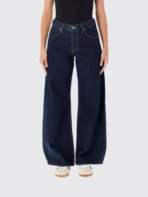 LEVI'S High-waisted Baggy Wide Leg Jeans In Cotton Denim - Blue