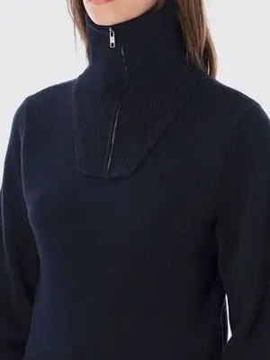 MAISON MARGIELA Wool-blend Half-zip Turtleneck Jumper