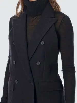 Our Legacy Double-breasted Virgin Wool Blazer With Belt