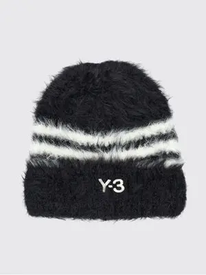 Y3 Striped Recycled Polyester Bucket Hat With Logo