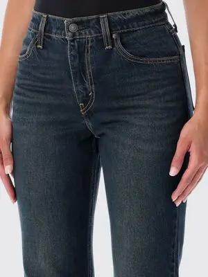 LEVI'S Mid-rise Five-pocket Flared Jeans In Cotton Denim - Blue