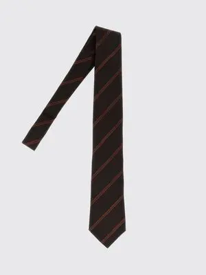 Brunello Cucinelli Pure Silk Tie With Abstract Jacquard Pattern - Dark