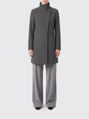 Liu Jo Knee-length Double-breasted Wool-blend Coat With High Neck