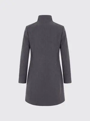 Liu Jo Knee-length Double-breasted Wool-blend Coat With High Neck