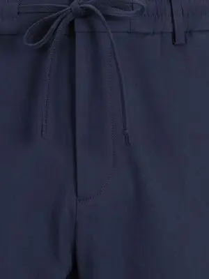 BOSS Slim Fit Technical Gabardine Trousers With Drawstring Waist