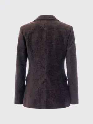 Liu Jo Single-breasted Velvet Blazer With Peak Lapels