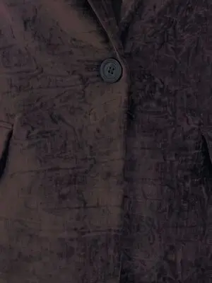 Liu Jo Single-breasted Velvet Blazer With Peak Lapels