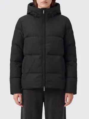 K-WAY Quilted Short Down Jacket With Hood And Fur Lining