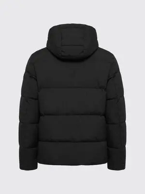 K-WAY Quilted Short Down Jacket With Hood And Fur Lining