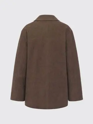 Max Mara Suede Lambskin Shirt Jacket With Pockets