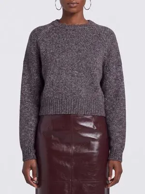 MRZ Mohair Wool Blend Crewneck Jumper With Ribbed Edges
