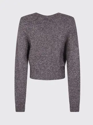 MRZ Mohair Wool Blend Crewneck Jumper With Ribbed Edges