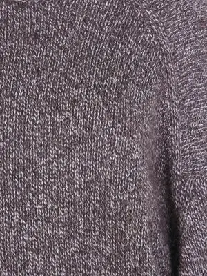 MRZ Mohair Wool Blend Crewneck Jumper With Ribbed Edges