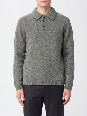 Closed Long-sleeved Knit Polo In A Recycled Cotton Blend