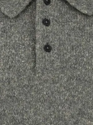 Closed Long-sleeved Knit Polo In A Recycled Cotton Blend